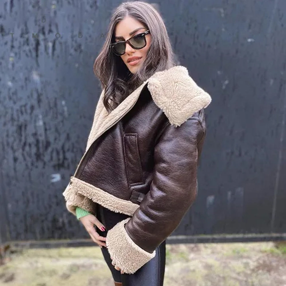 B3 Bomber Jacket - Sheepskin Jacket - Aviator Jacket - Pilot Jacket ...