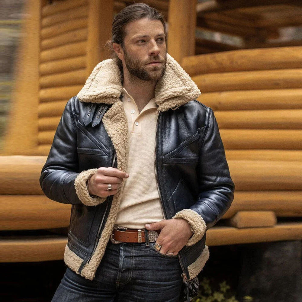 Shearling Leather Jackets - Stylish & Warm Winter Wear USA ...