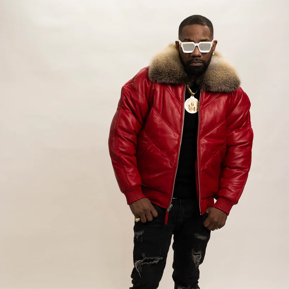 V Bomber Leather Jacket Bubble Jacket Sheepskin Jacket v-bomber-leather-jacket-bubble-jacket-sheepskin-jacket
