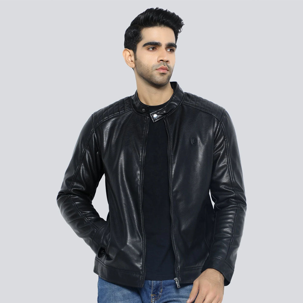 Black Leather jacket - Sheepskin jacket - Bomber Jacket – sheepskinleathers