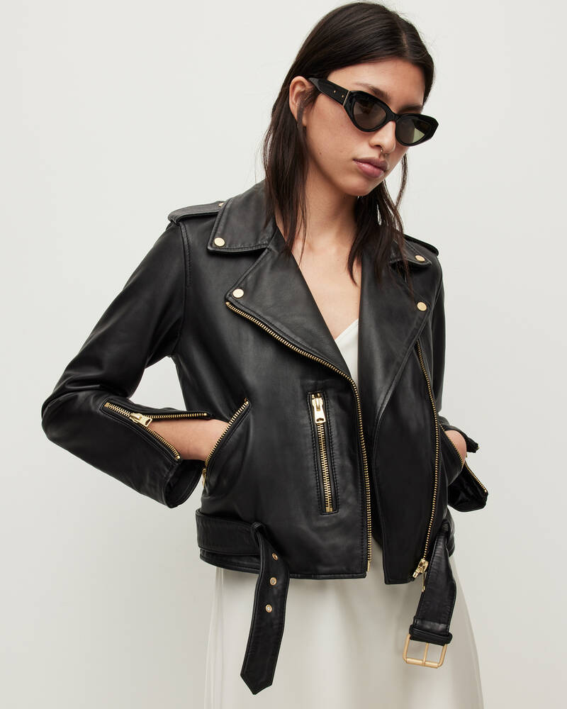 Women Biker Leather Jacket – sheepskinleathers